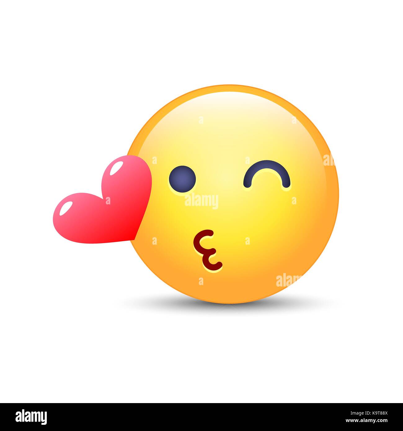 Smiley qui fait un clin d'oeil Banque d'images vectorielles - Alamy
