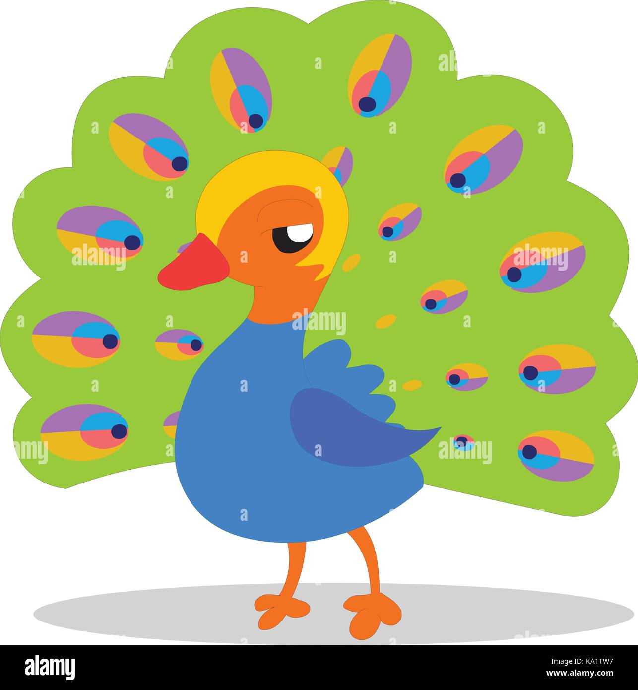 Bébé paon Banque d'images vectorielles - Alamy