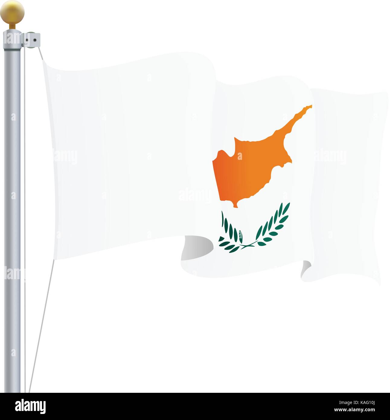 Drapeau chypre Banque d'images vectorielles - Alamy