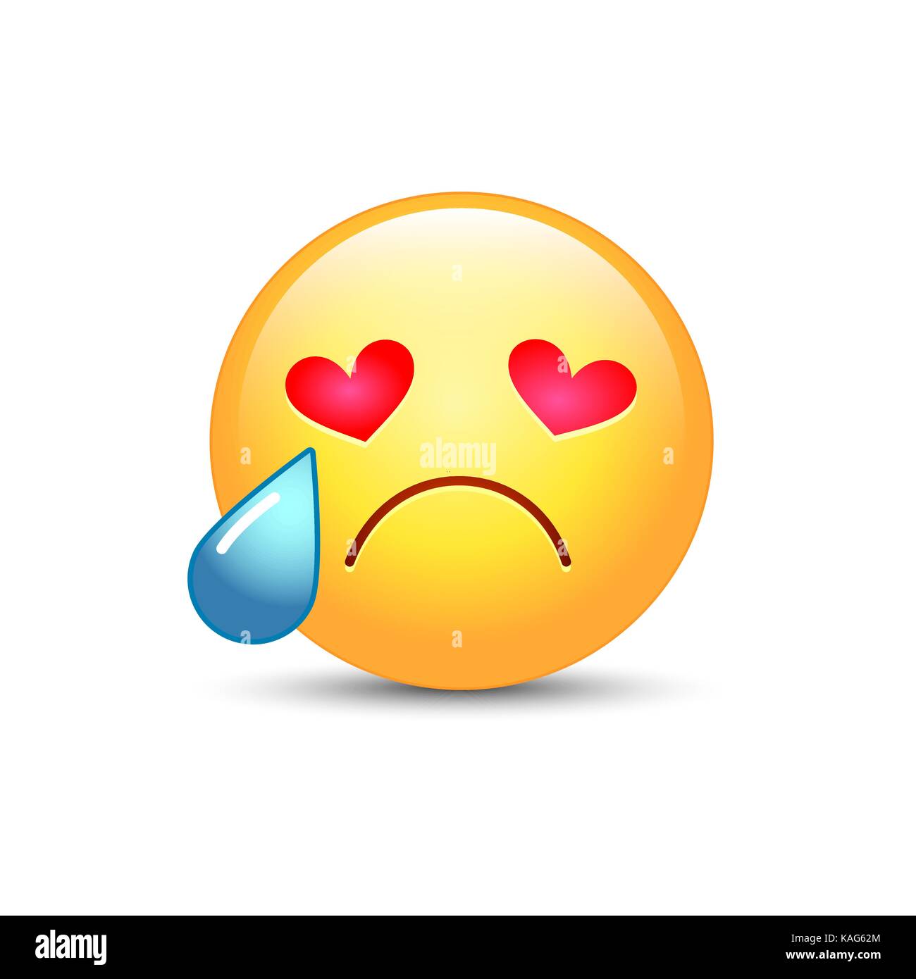 Emoticon smiley yellow disappointed Banque d'images vectorielles - Page ...