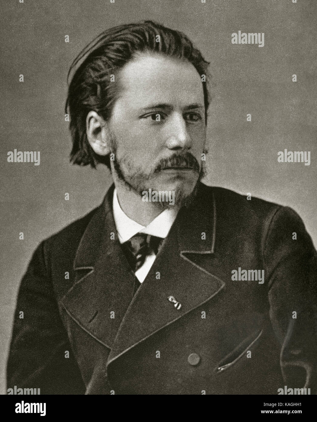 Jules Massenet (1842-1912). compositeur français de l'époque romantique. portrait. la ...