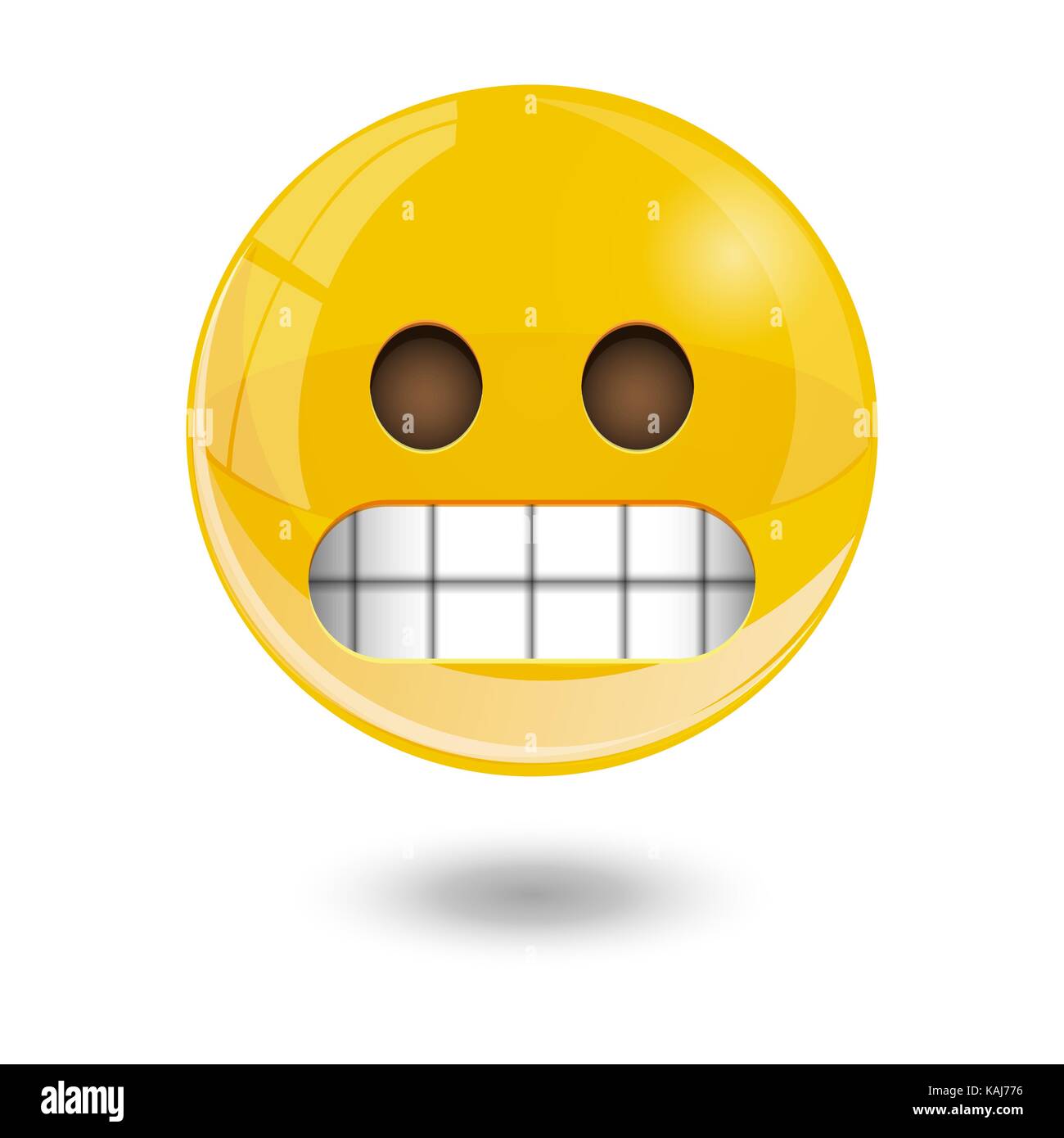 Émoticônes smiley jaune, emoji, illustration vectorielle Image ...