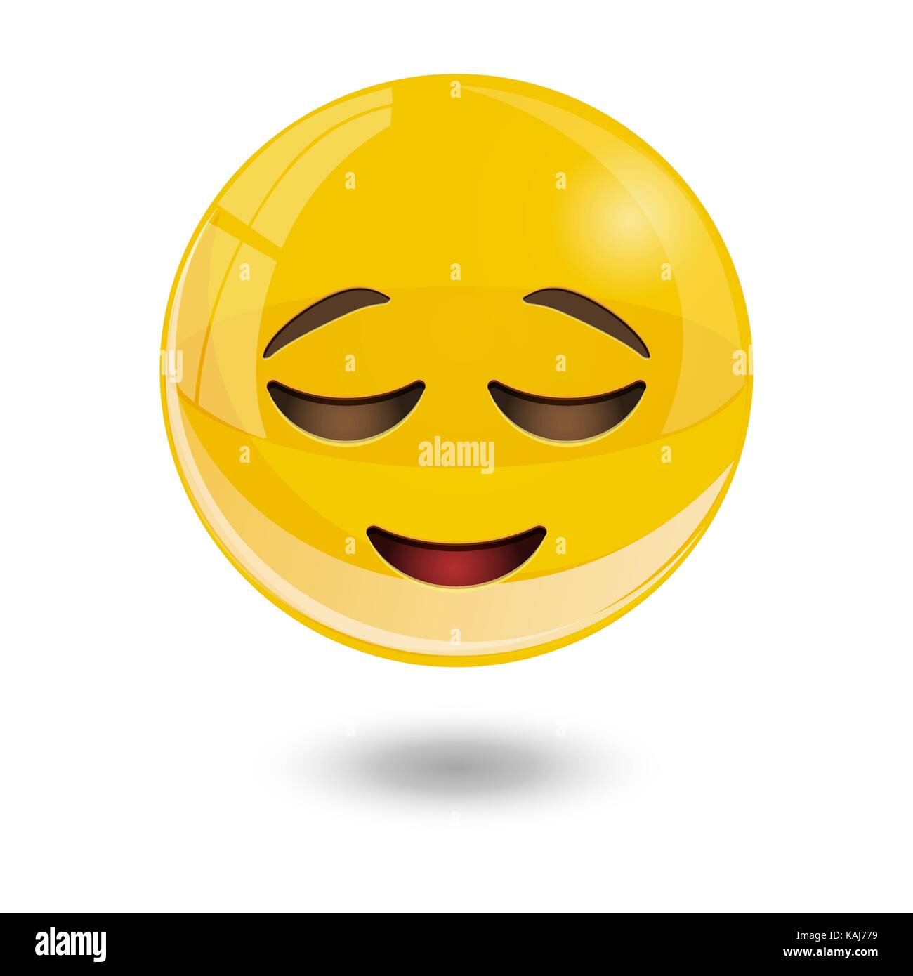 Émoticônes smiley jaune, emoji, illustration vectorielle Image ...
