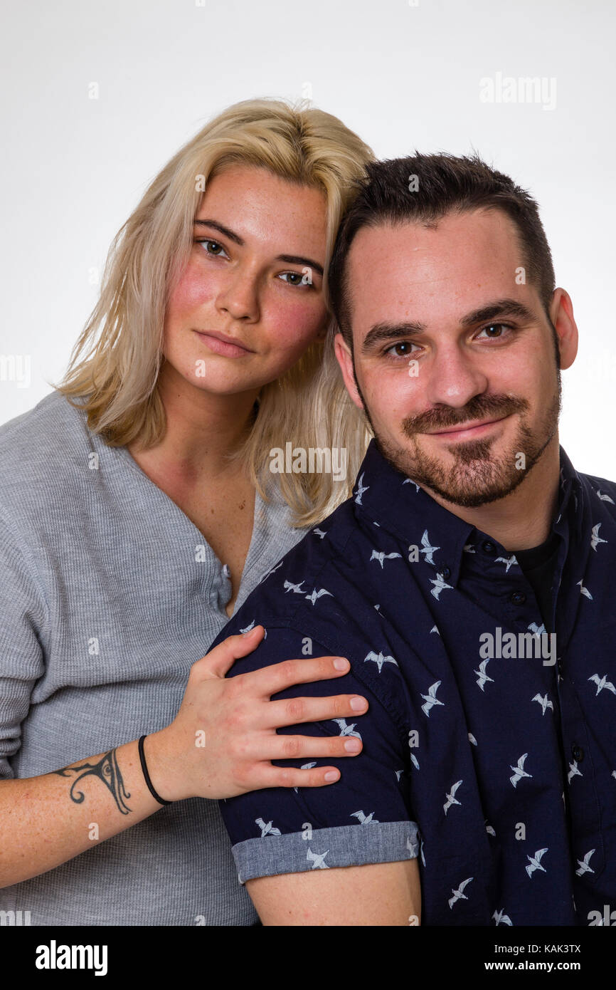 Attractive young couple américain en leurs années 20 Photo Stock - Alamy