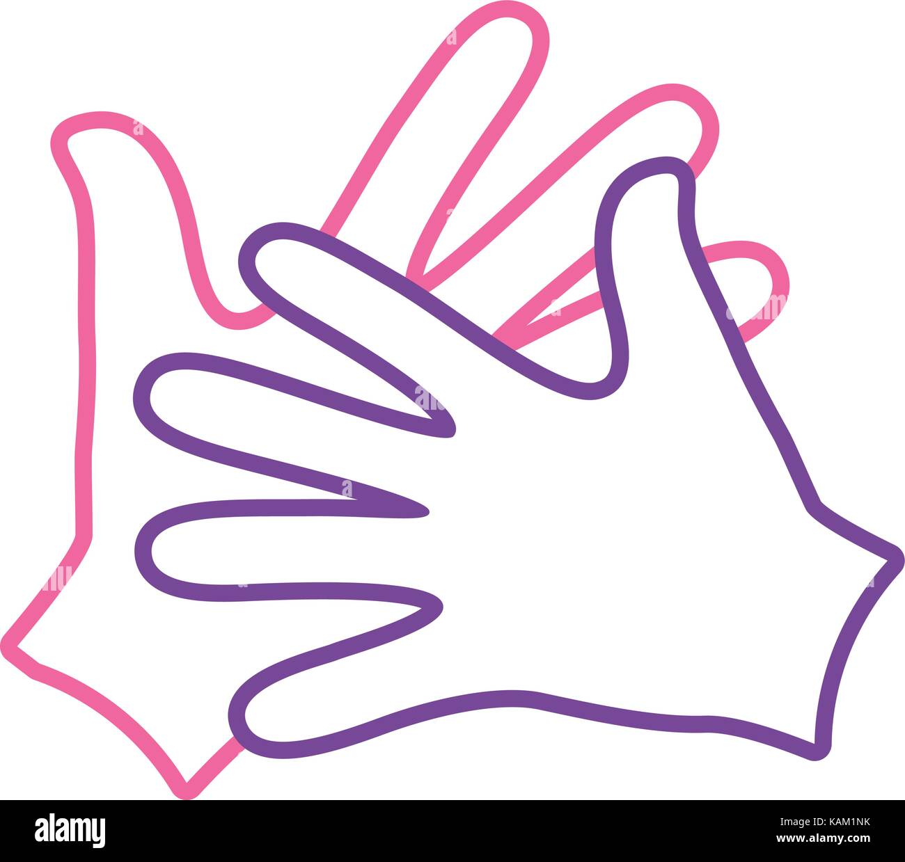 Mains pictogramme vector illustration Image Vectorielle Stock - Alamy