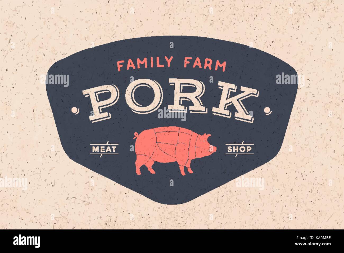 Logo de butcher shop viande Image Vectorielle Stock - Alamy