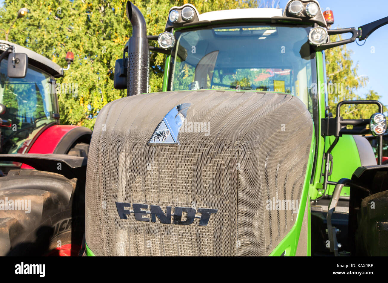 La Russie, Samara - le 23 septembre 2017 tracteur agricole moderne ...