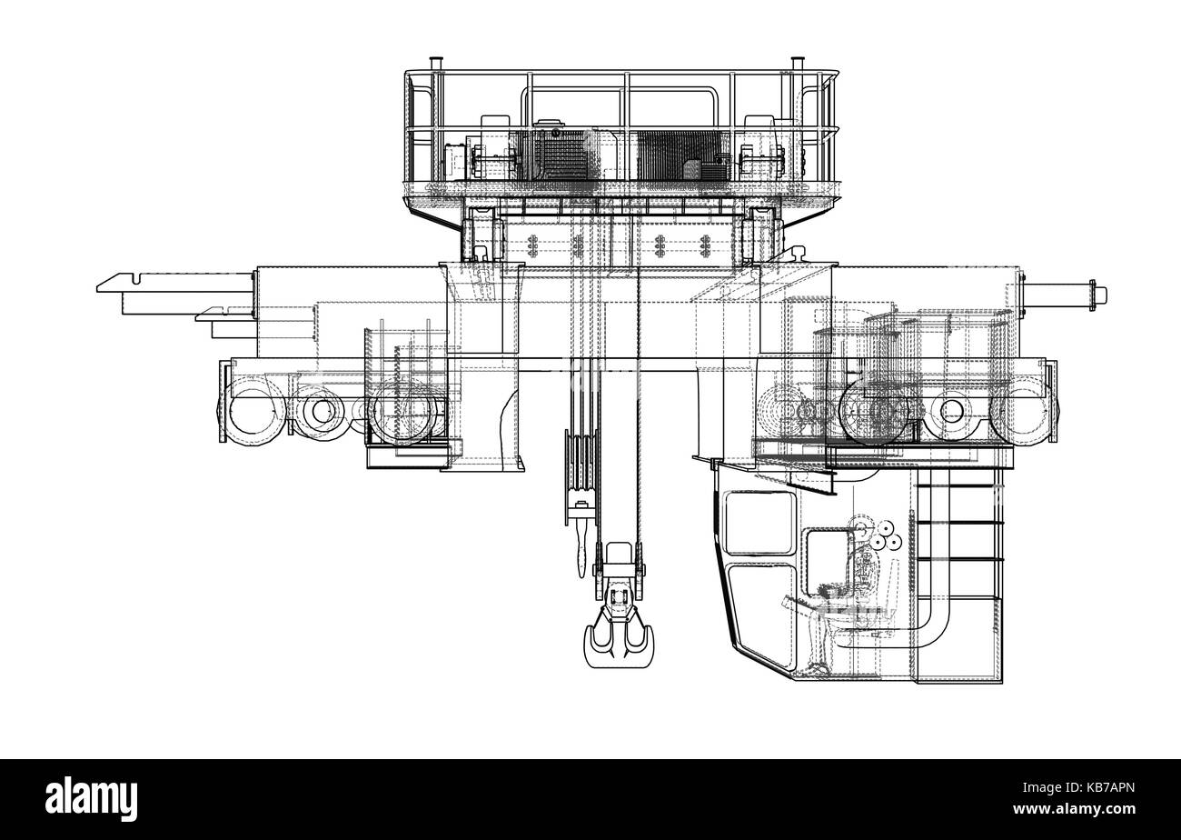 Le pont roulant Banque d'images noir et blanc - Alamy