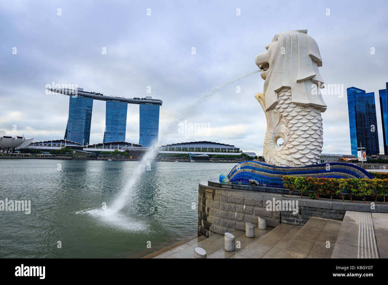 Le parc du monument au merlion Banque de photographies et d’images à ...