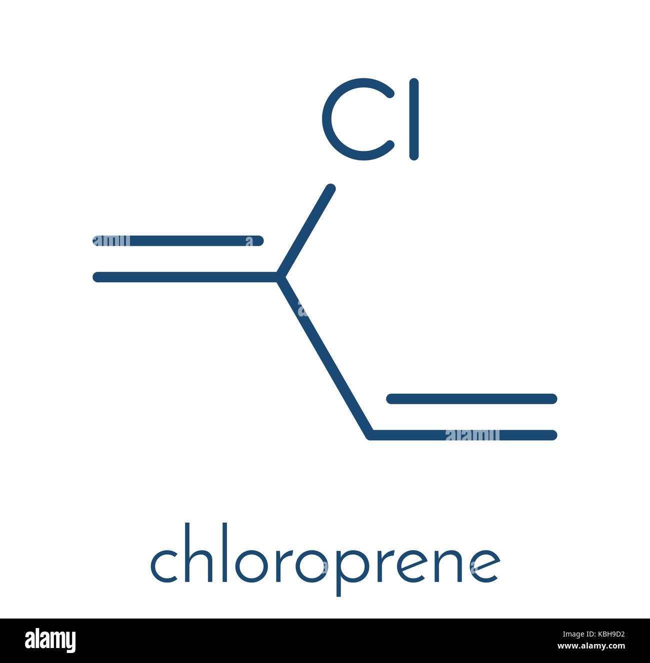 Chloroprene molecule Banque d'images vectorielles - Alamy