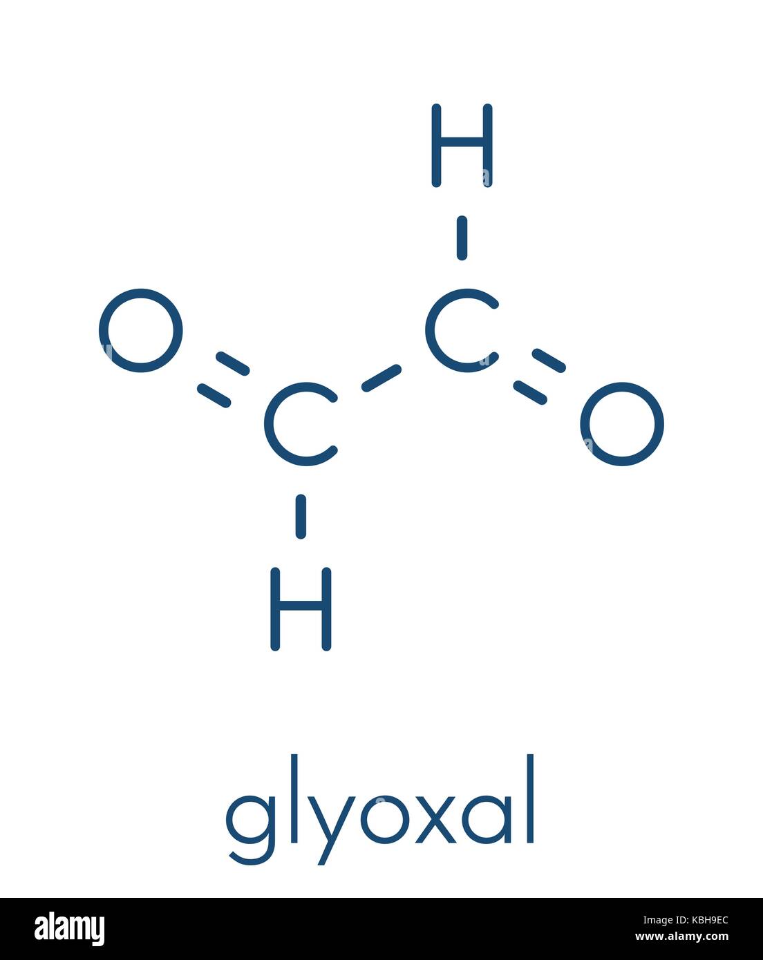 Glyoxal dialdehyde. molécule présente dans les aliments et boissons ...
