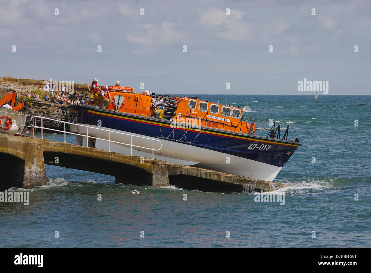 Lifeboat launching ramp Banque de photographies et d’images à haute ...