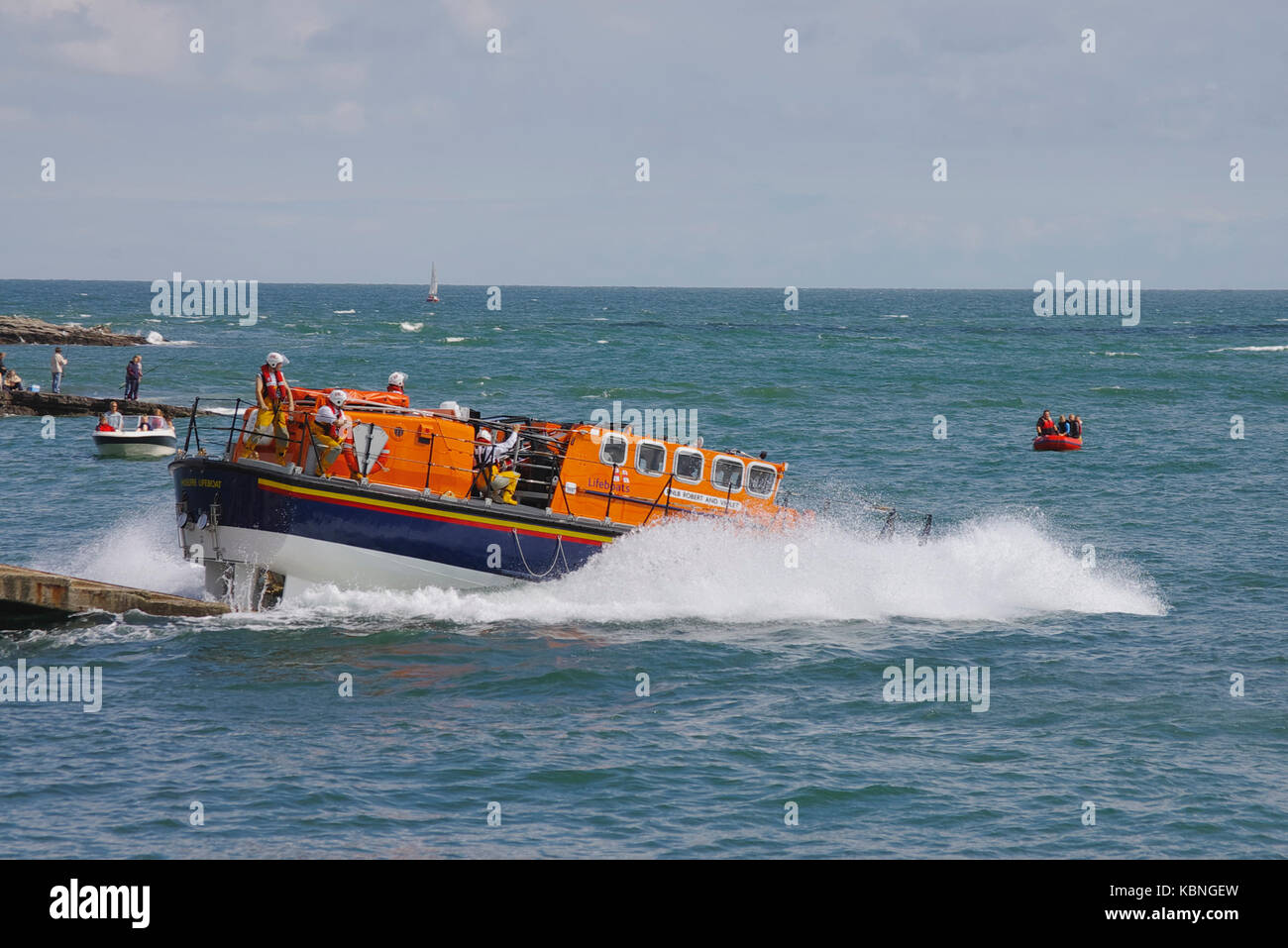 Lifeboat launching ramp Banque de photographies et d’images à haute ...