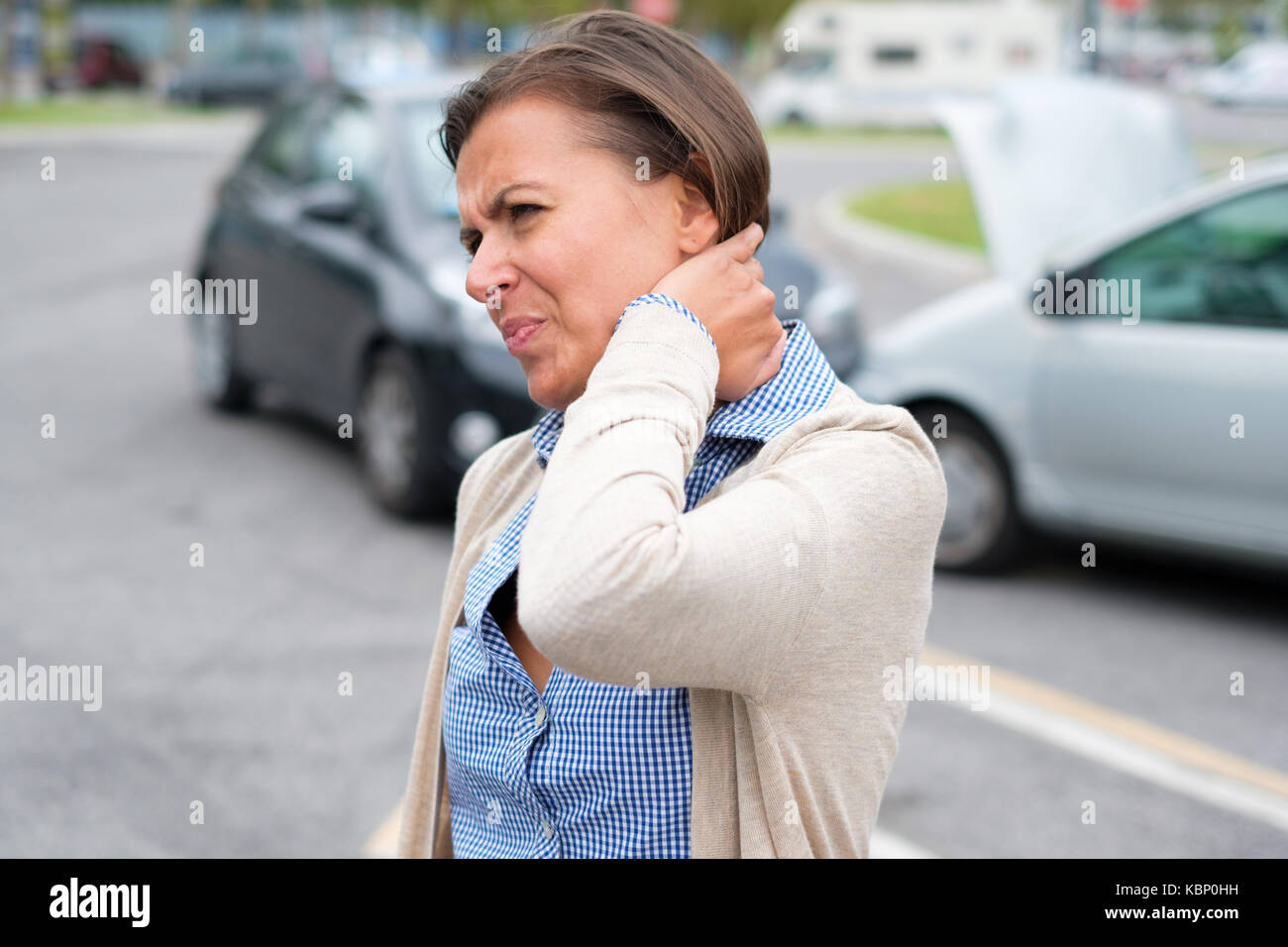 Femme blesser dans un accident Banque de photographies et d’images à ...