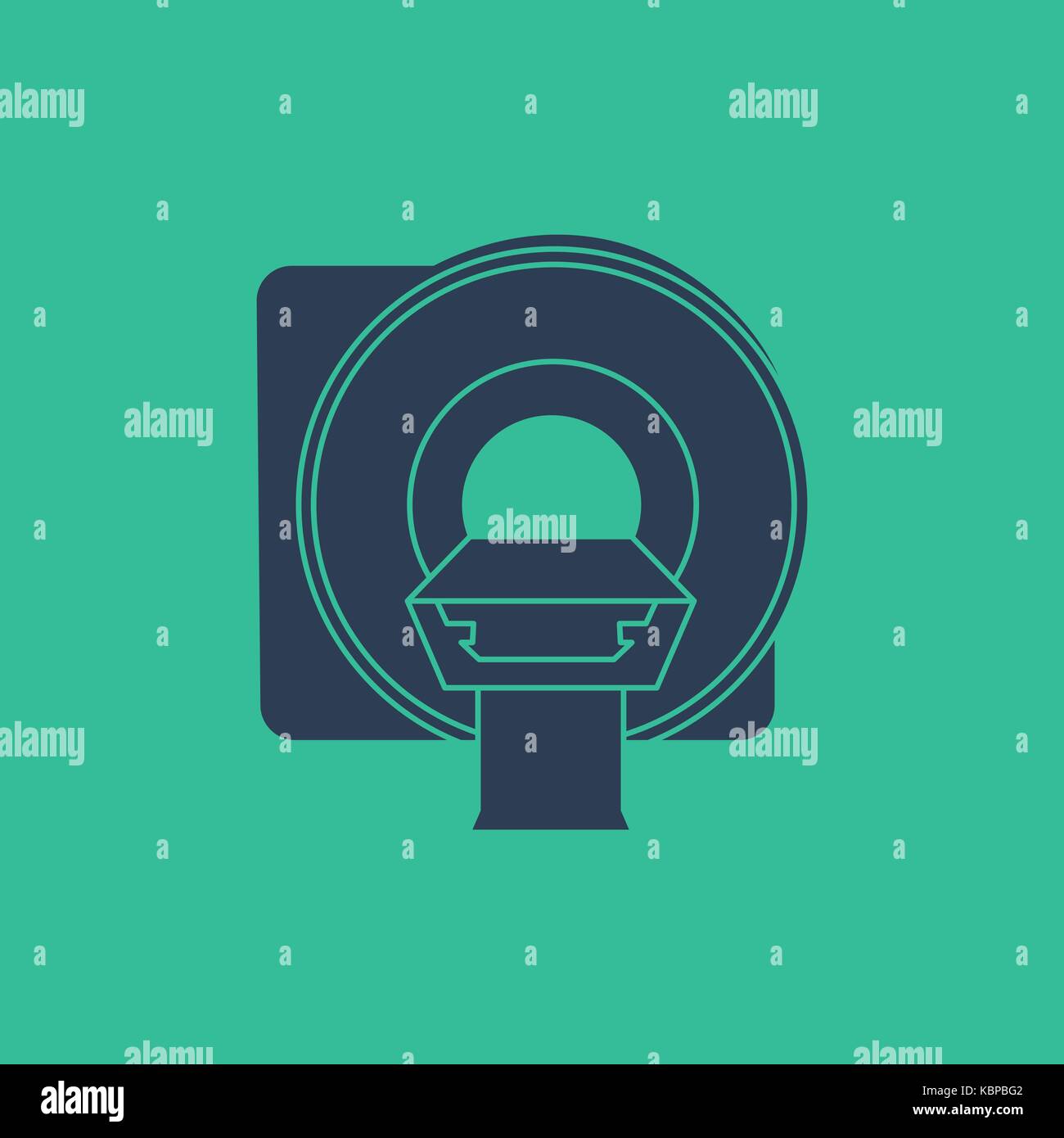 L'icône de la machine IRM, imagerie par résonance magnétique symbole ...
