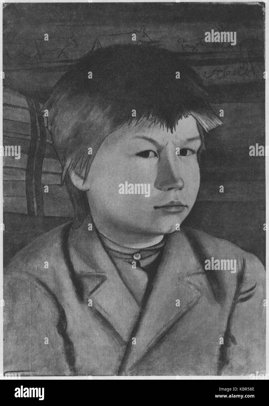 Peinture de hugo simberg Banque d'images noir et blanc - Alamy