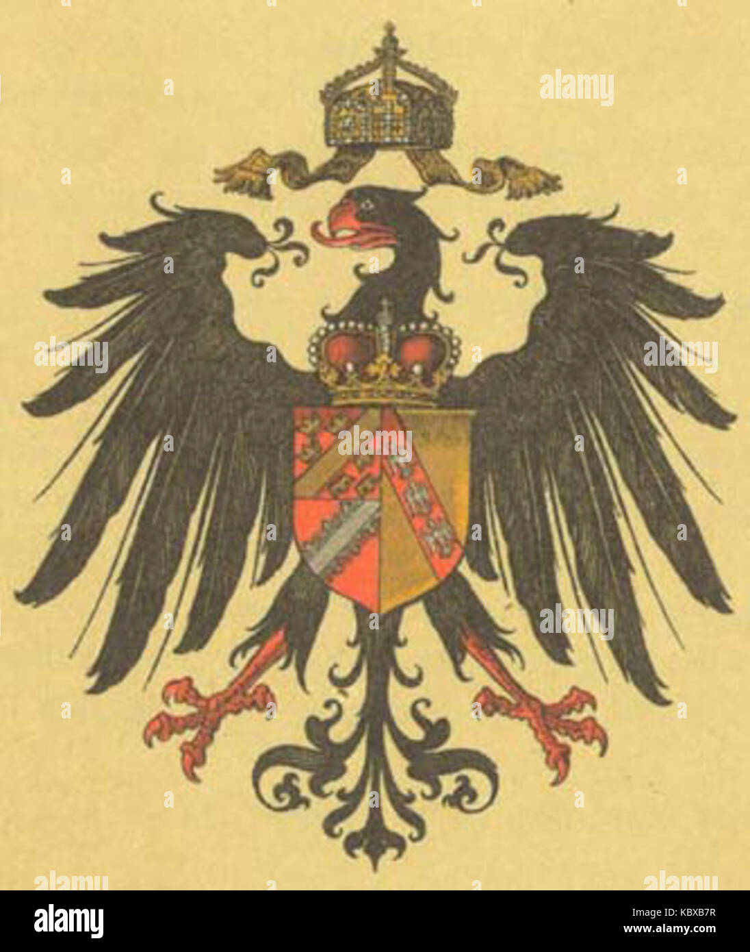 Wappen Reichsland Elsass Lothringen Deutsches Reich Photo Stock - Alamy