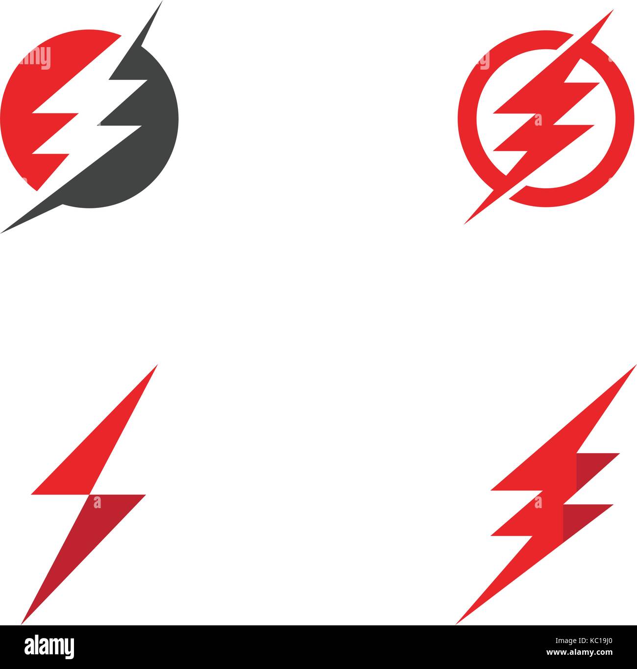 Logo éclair icône vecteur modèle illustration design Image Vectorielle ...