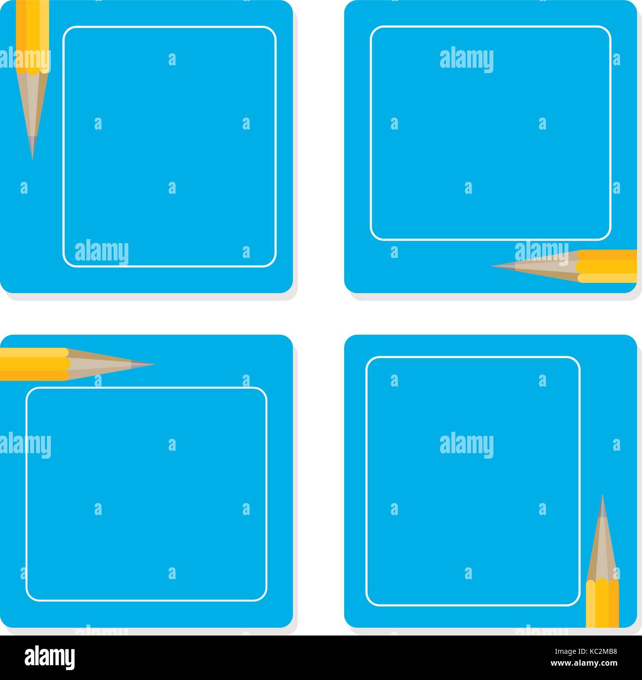 Note sur papier avec des crayons. rappel et n'oubliez pas, post-it, n ...