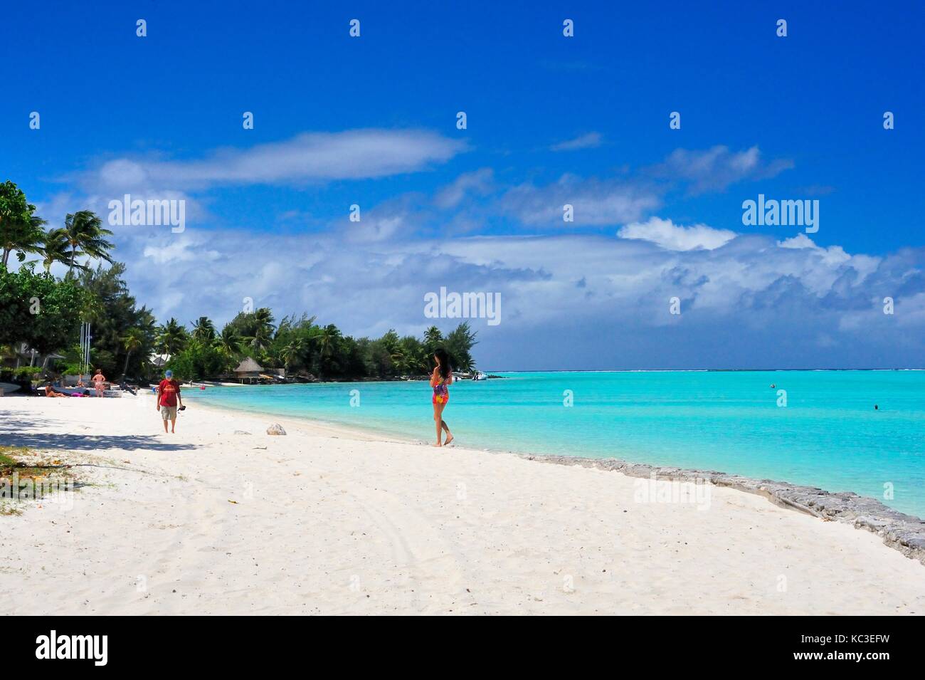 Matira plage bora bora Banque de photographies et d’images à haute ...