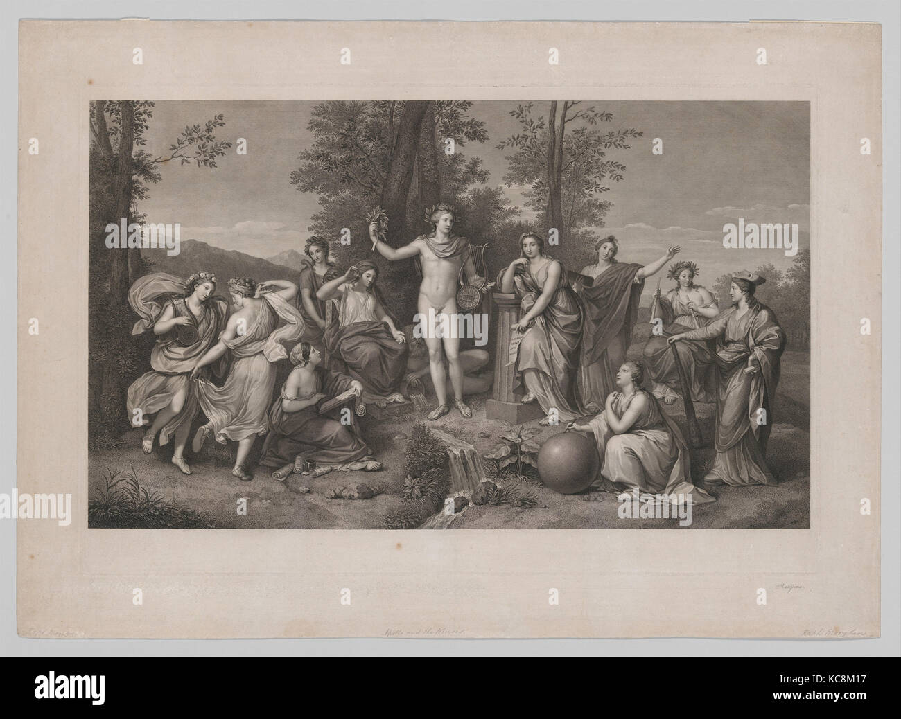 Apollo Et Les Muses Parnassus Banque d'image et photos - Alamy