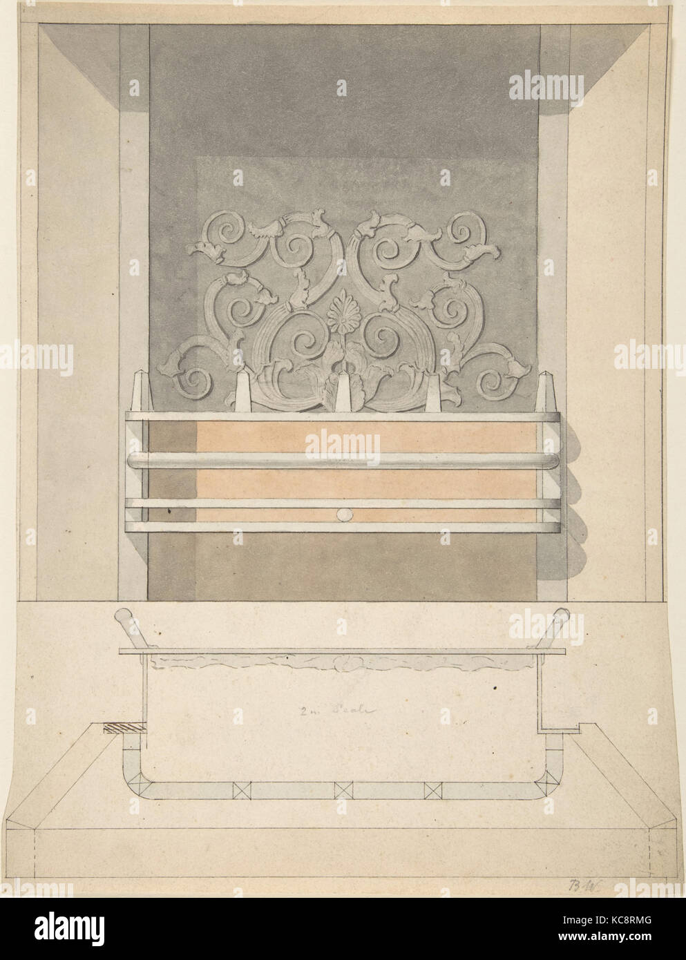 Pour la conception de la grille en fonte avec métal vert Surround ...