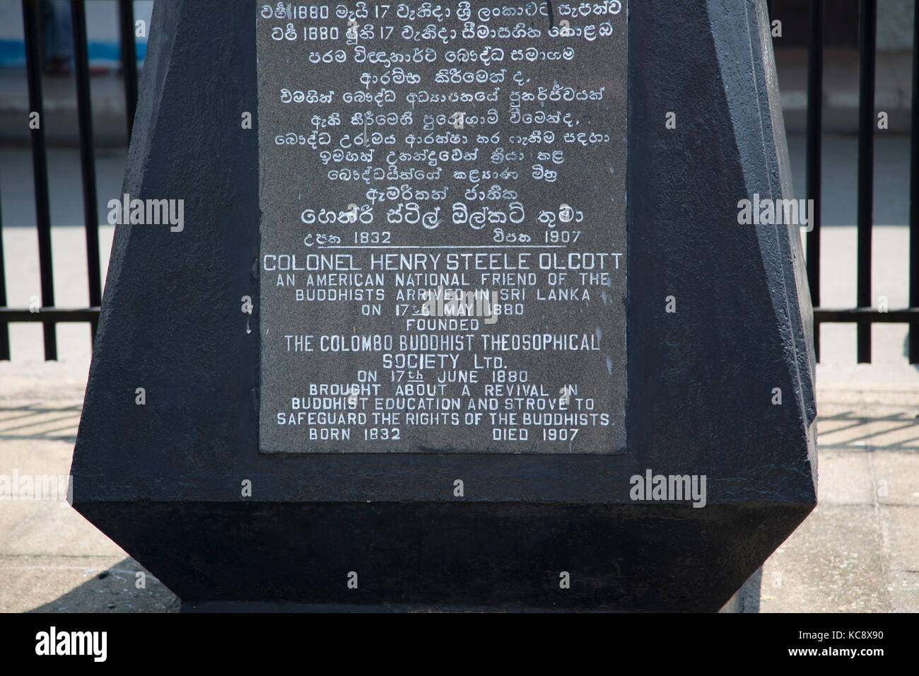 Statue du colonel henry steele olcott Banque de photographies et d ...