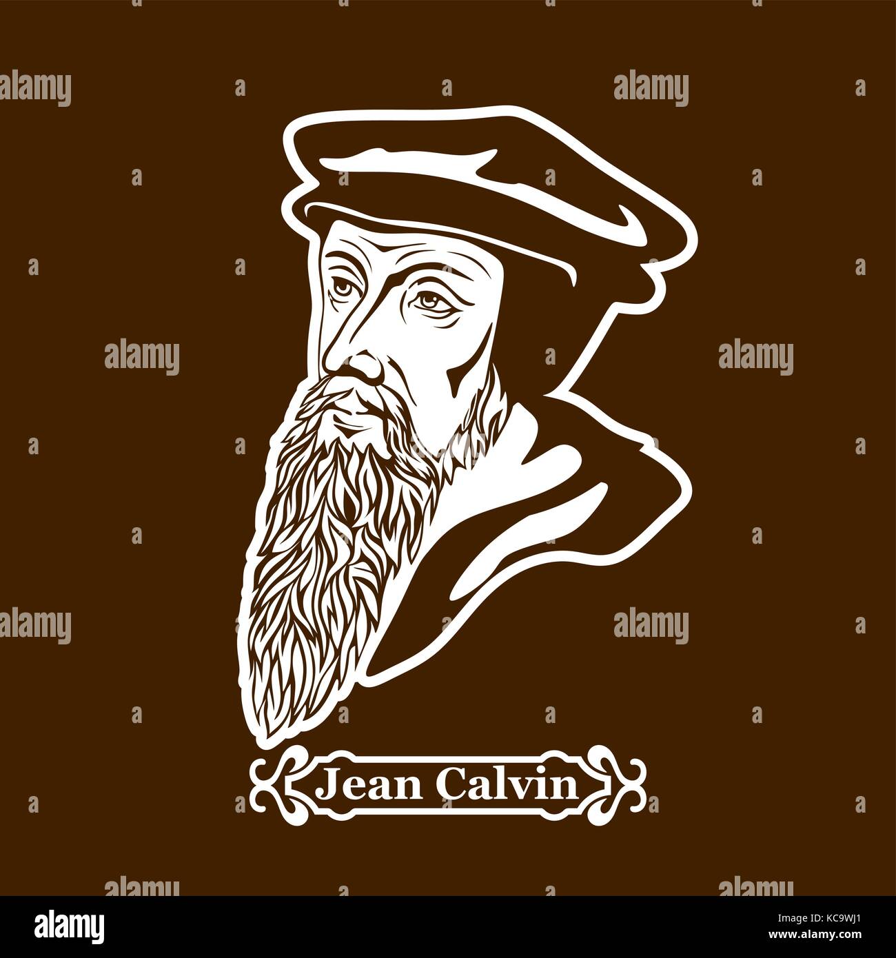 Jean calvin Banque d'images vectorielles - Alamy