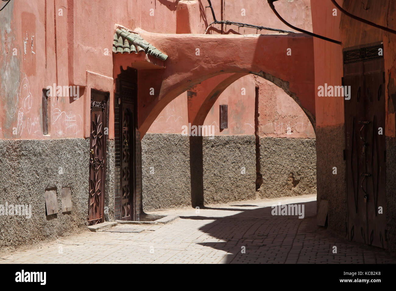 MARRAKECH, MAROC, 10 MAI 2013 : rues de Marrakech.Marrakech est l'un ...