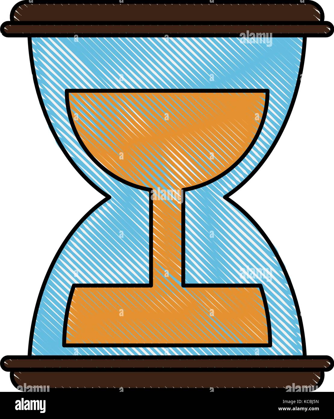 Symbole du temps hourglass Image Vectorielle Stock - Alamy