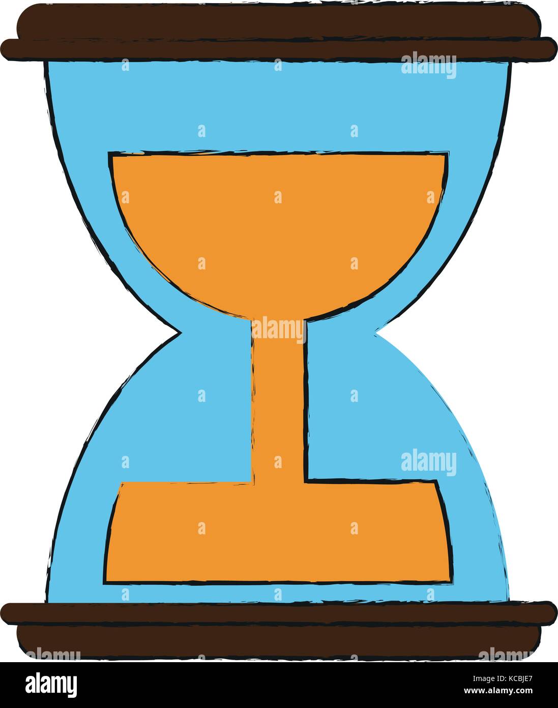 Symbole du temps hourglass Image Vectorielle Stock - Alamy