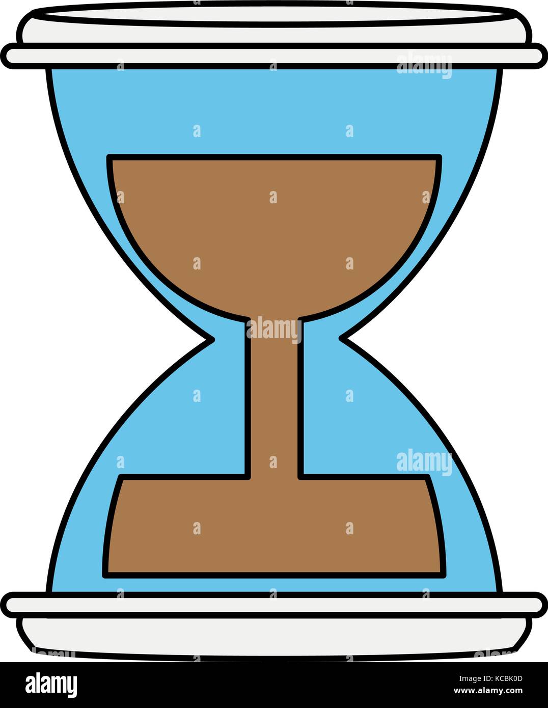 Symbole du temps hourglass Image Vectorielle Stock - Alamy