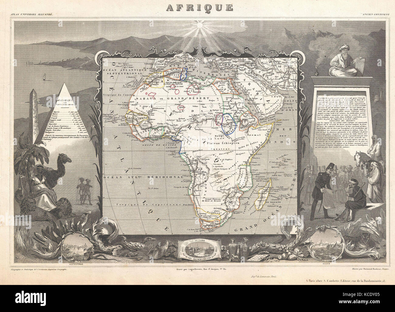 Afrique carte exploration Banque de photographies et d’images à haute ...
