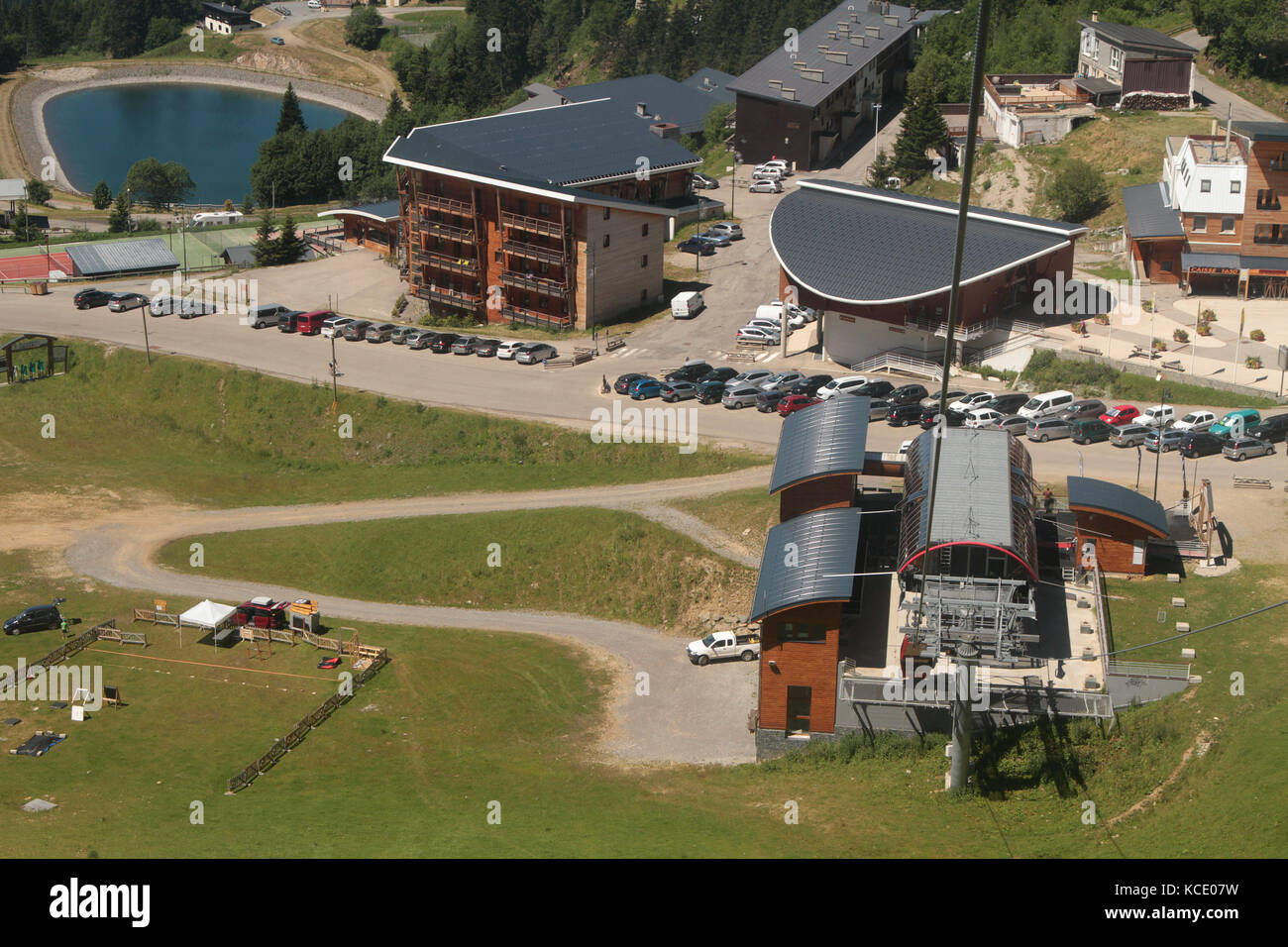 CHAMROUSSE, FRANCE, 17 JUILLET 2014 : la station de démarrage du ...