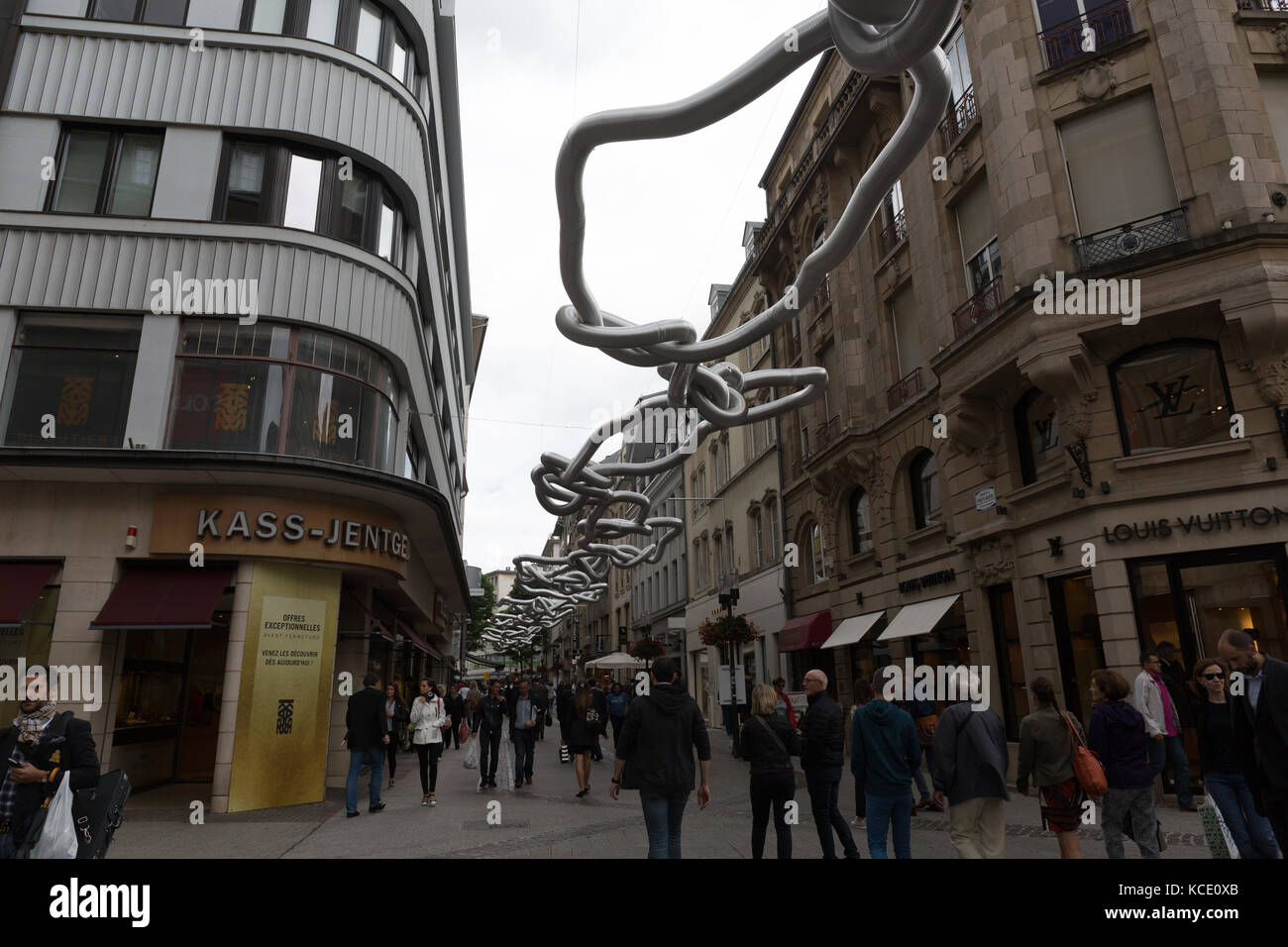 Luxembourg city shopping Banque de photographies et d’images à haute ...