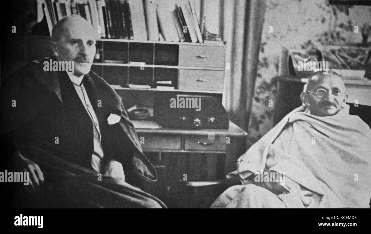 Mahatma gandhi in 1931 Banque d'images noir et blanc - Alamy