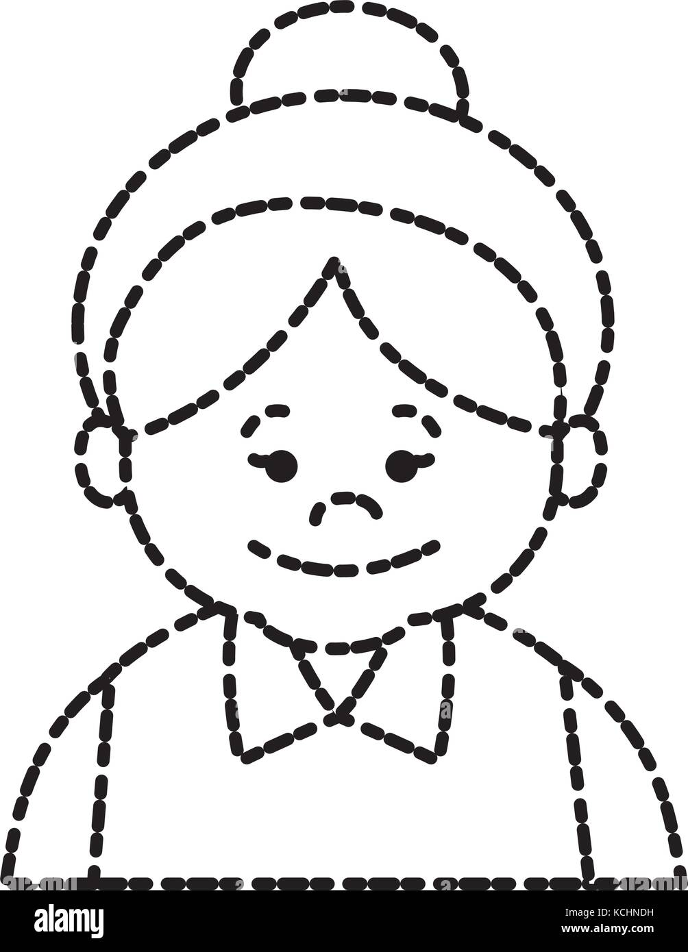 Grand-mère cute cartoon Image Vectorielle Stock - Alamy