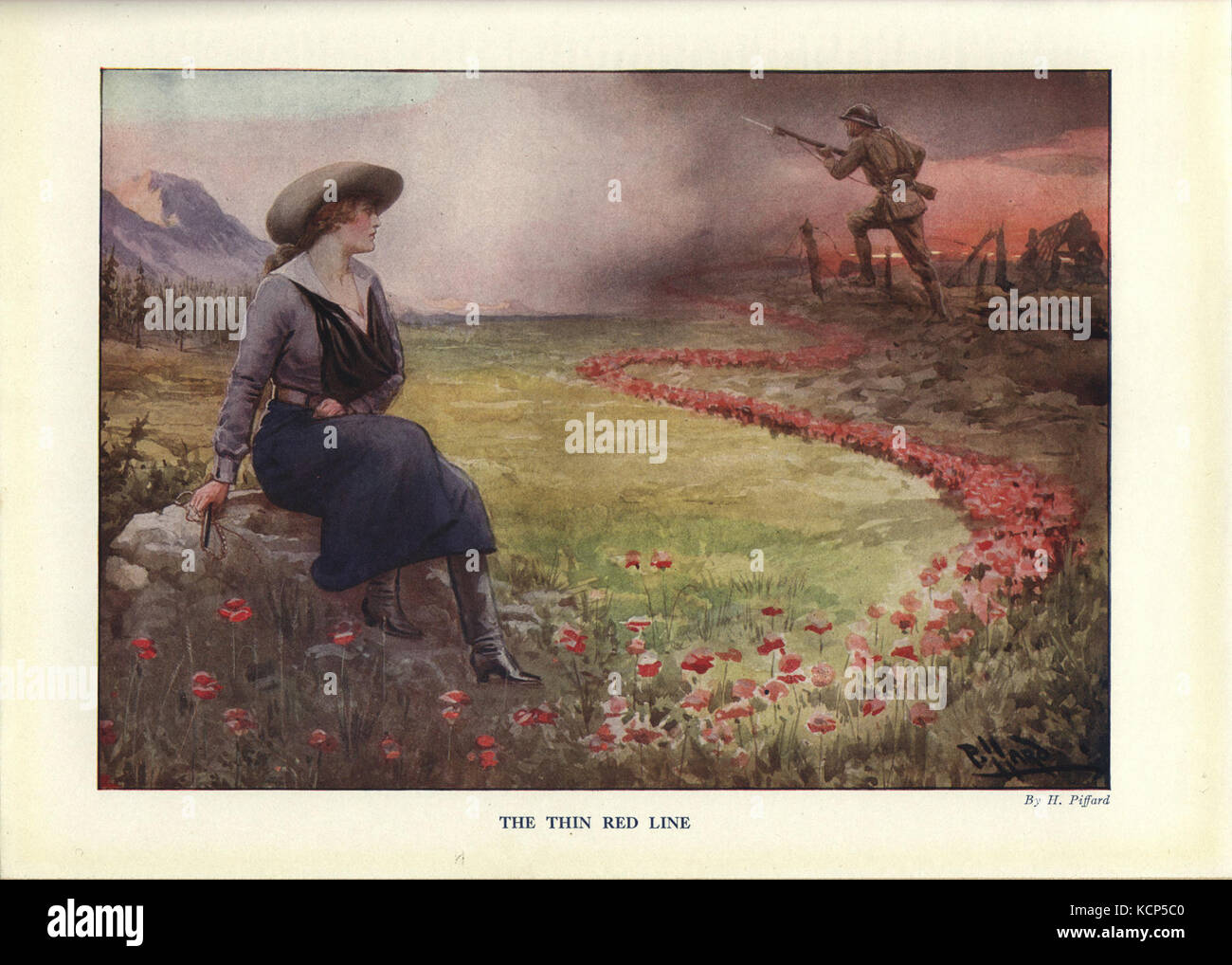 La fine ligne rouge Banque de photographies et d’images à haute ...