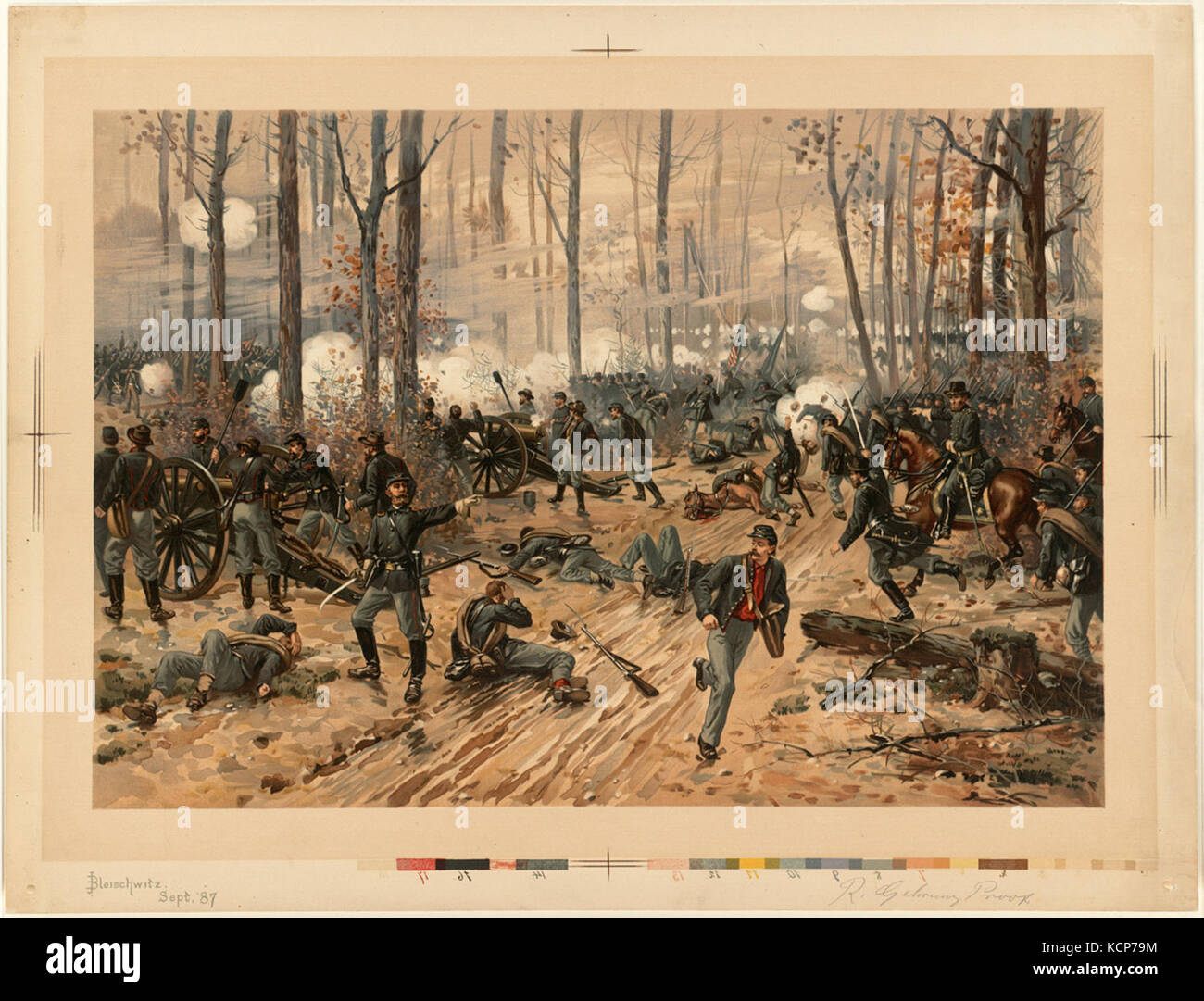 Carte de la bataille de shiloh Banque de photographies et d’images à ...