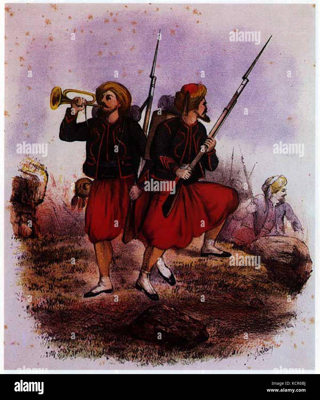 Zouave dessin Banque de photographies et d’images à haute résolution ...