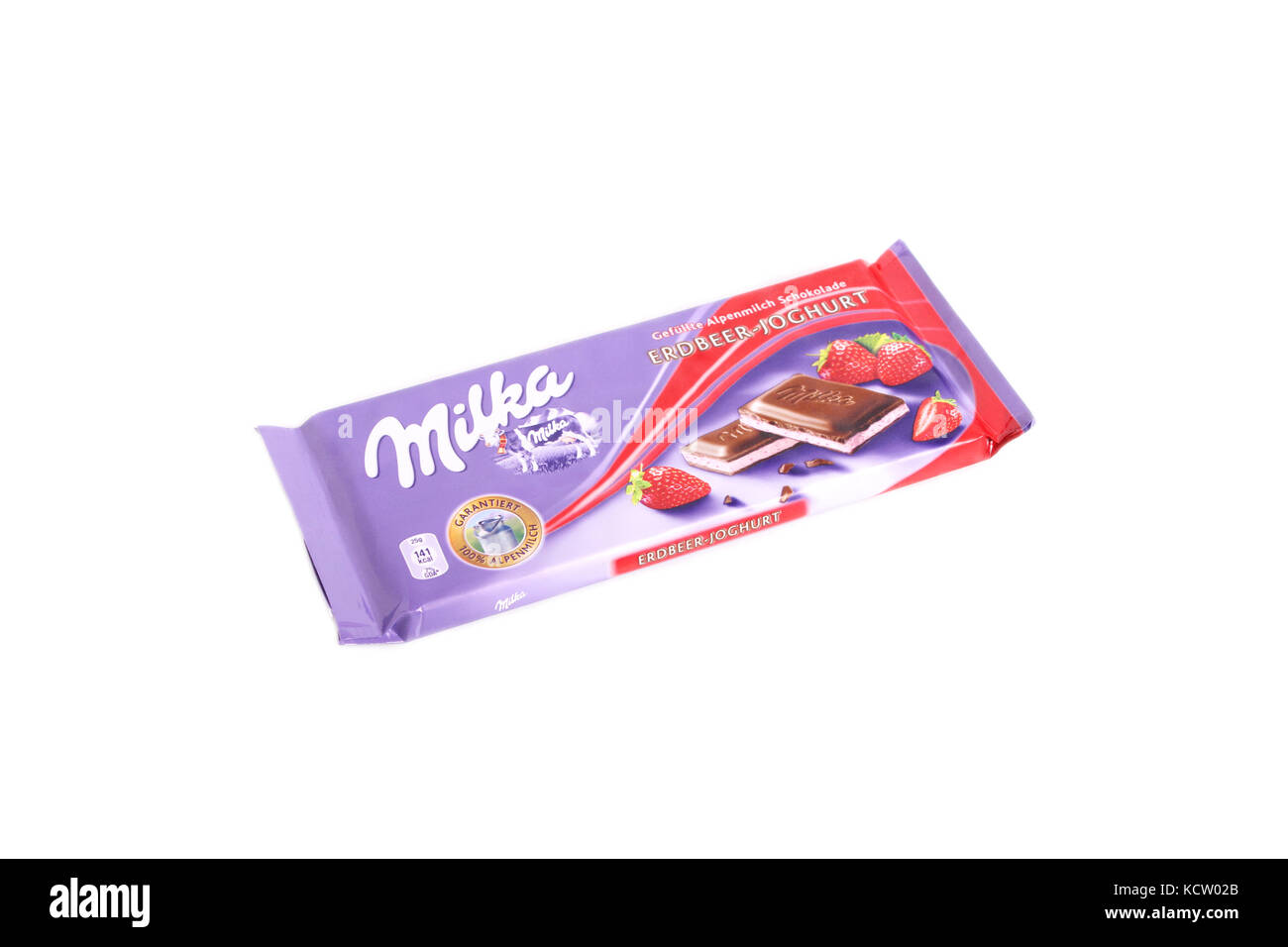 Fraise CHOCOLAT MILKA Photo Stock - Alamy