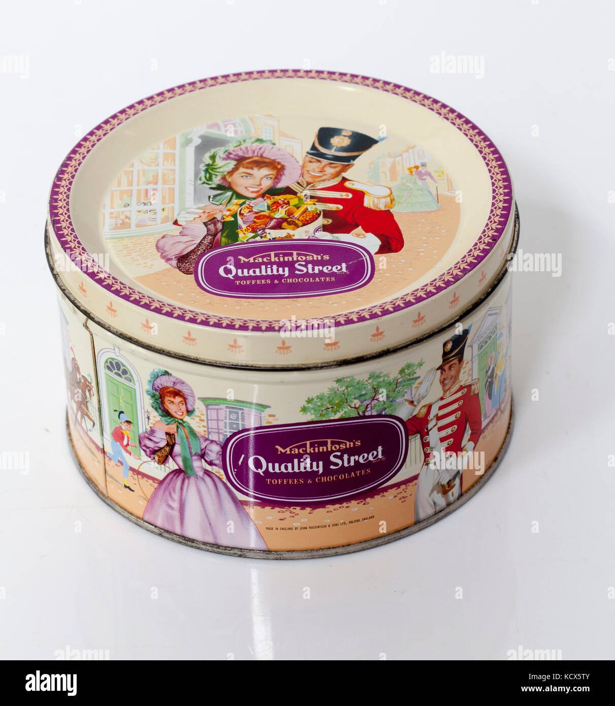 Quality Street Bonbons Vintage Tin par Mackintosh Photo Stock - Alamy