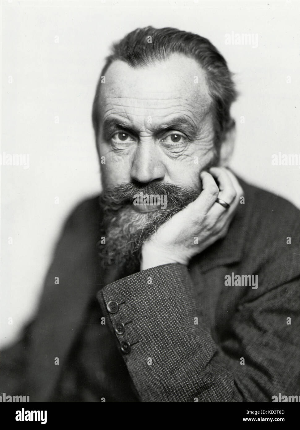 Karl Moll c.1909, beau-père d'Alma Mahler épouse de Gustav. L'artiste ...