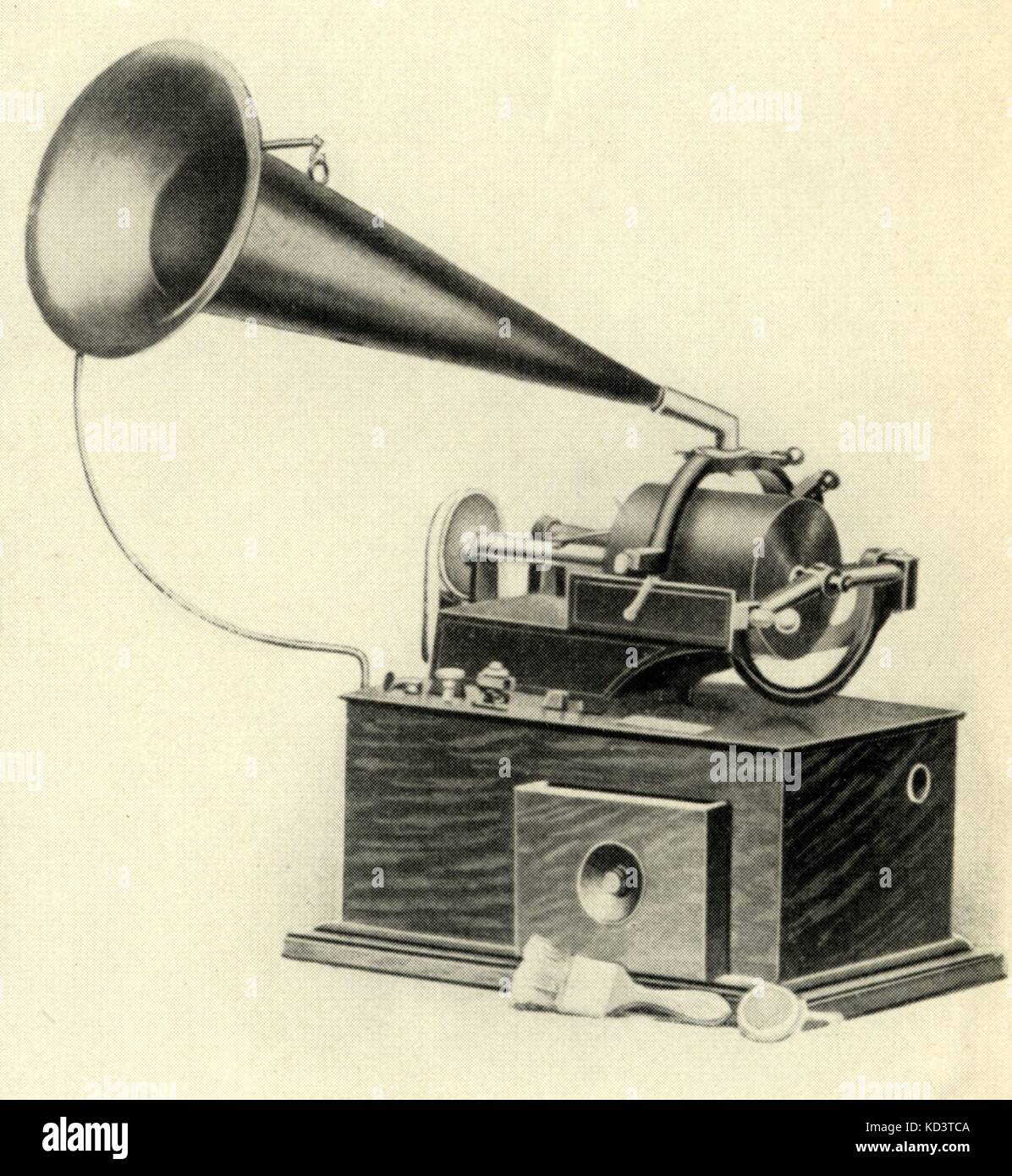 Edison Phonographe Banque d'image et photos - Alamy