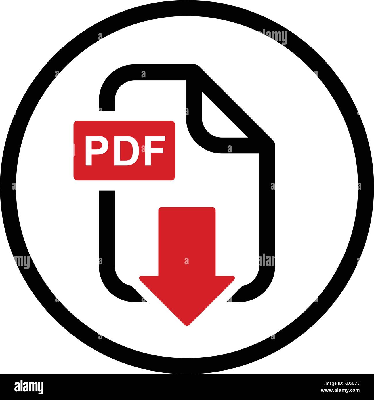 Pdf icon Banque d'images vectorielles - Alamy