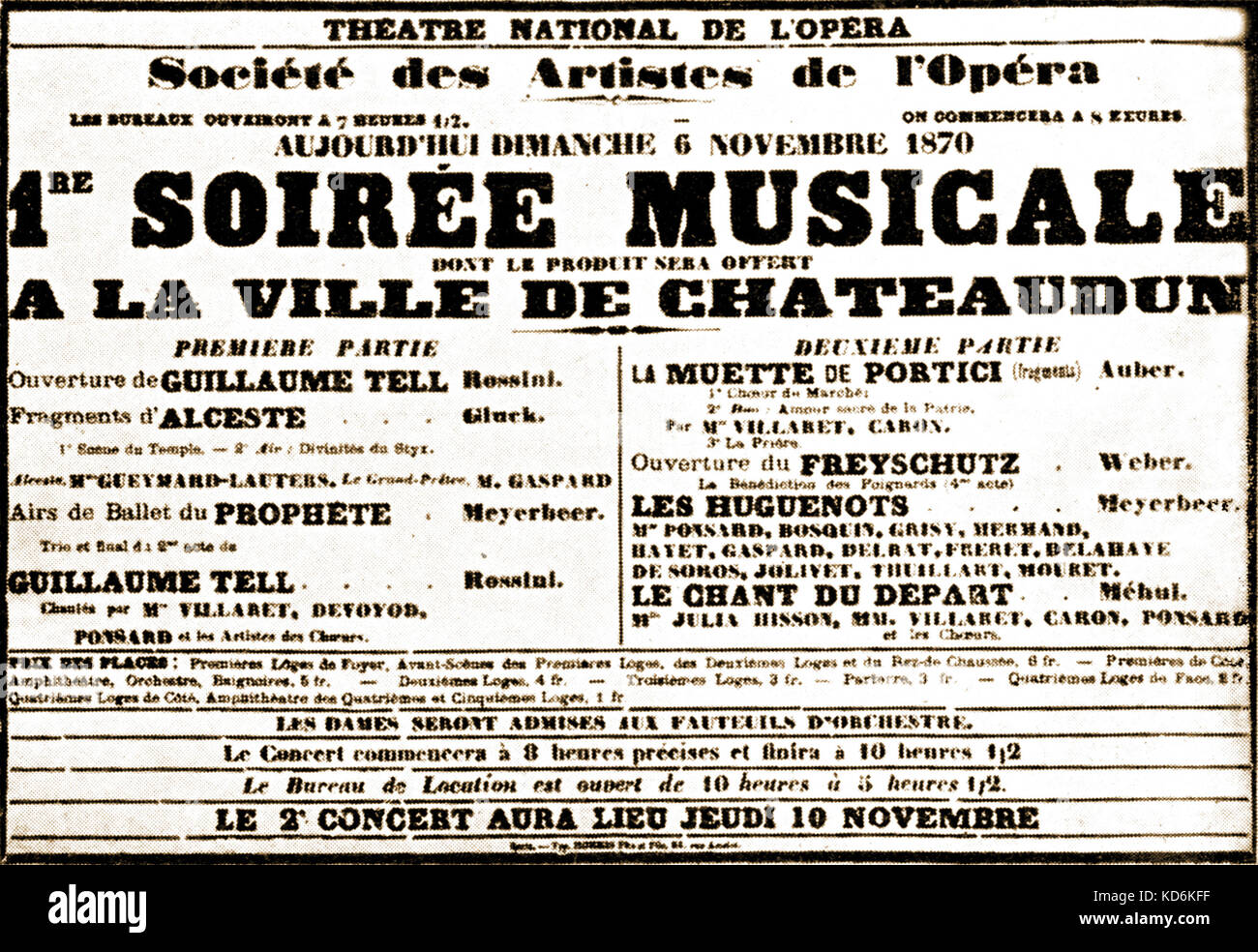 Affiche opera rossini Banque de photographies et d’images à haute ...