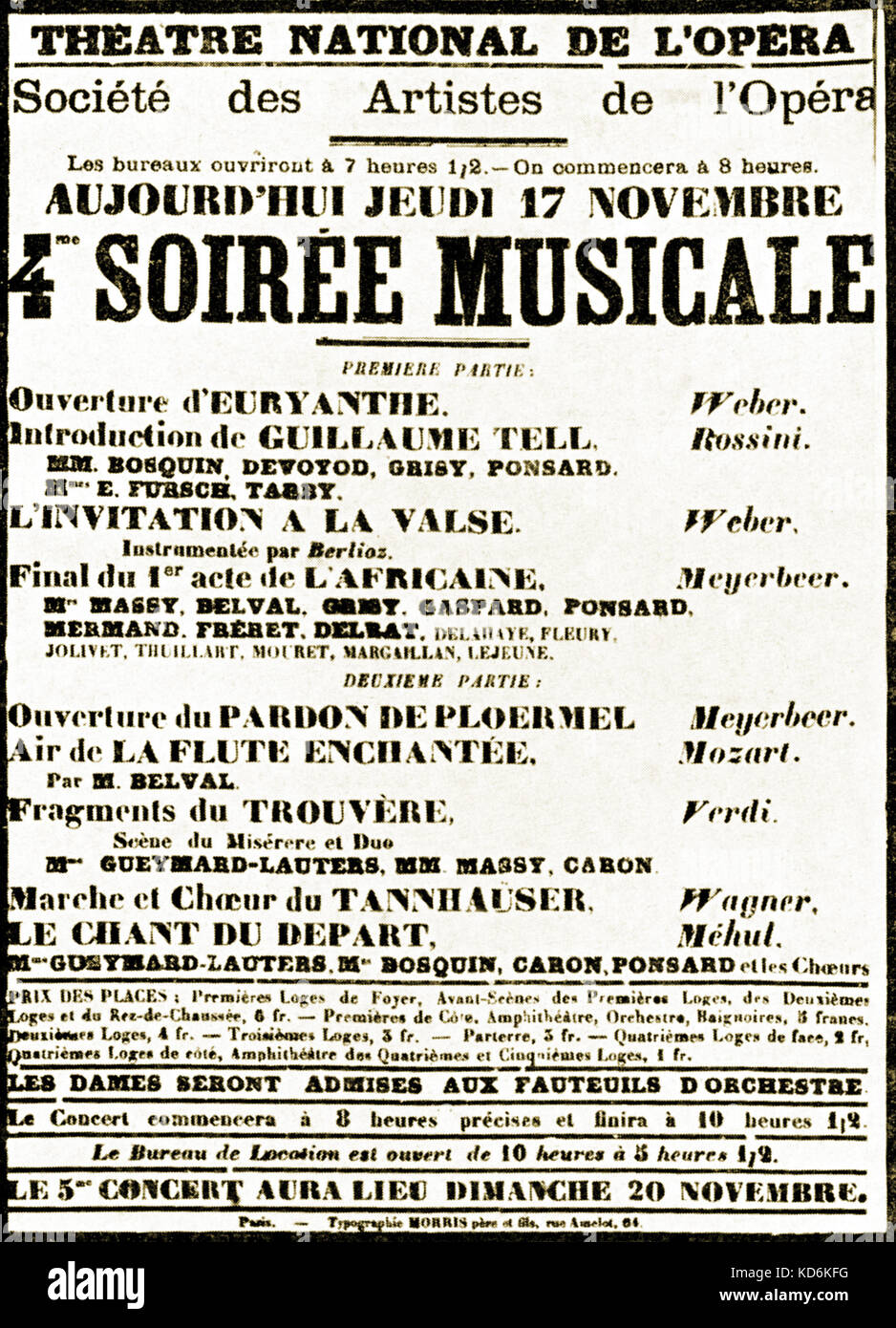 Affiche opera rossini Banque de photographies et d’images à haute ...