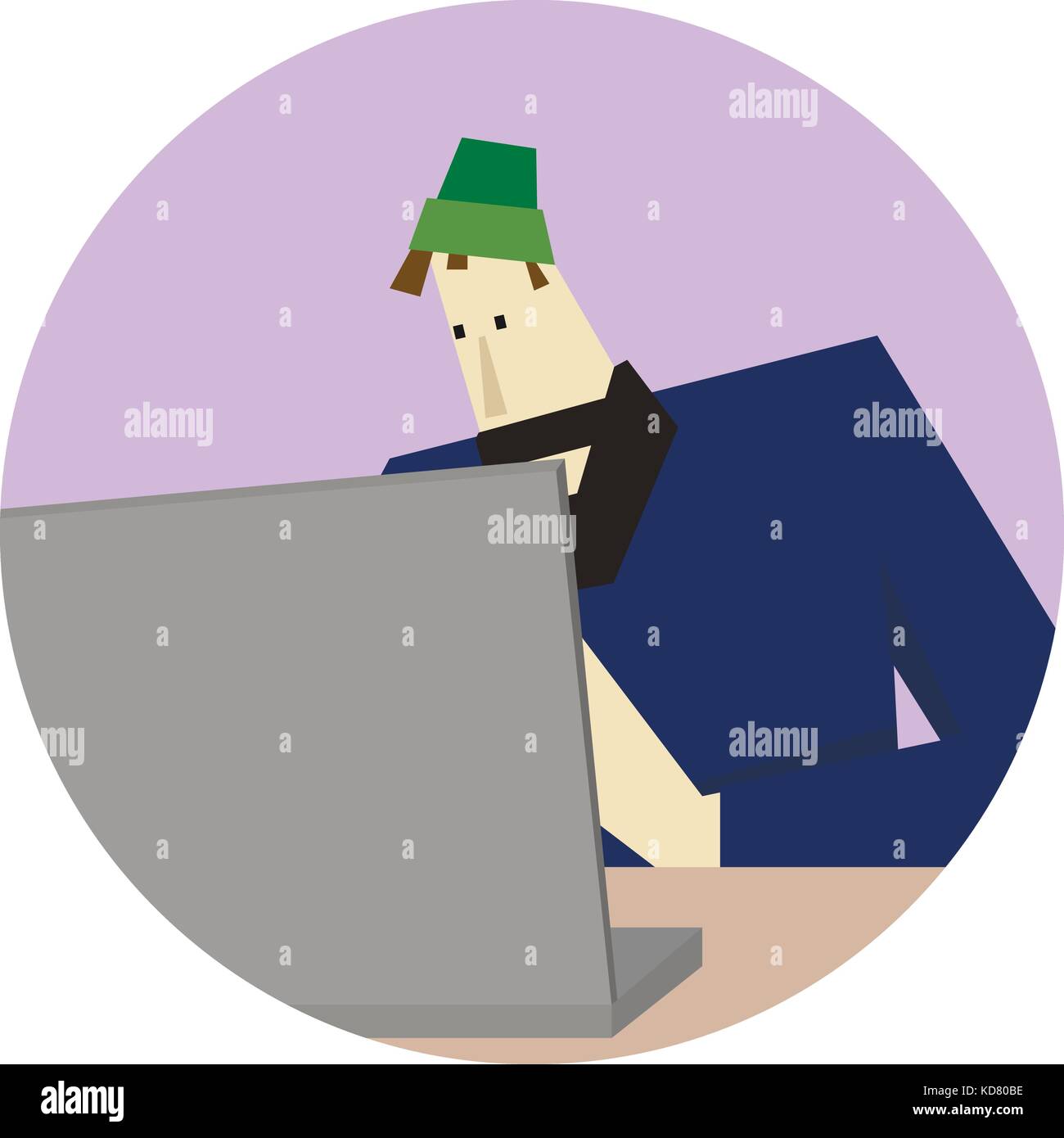 Programmer cartoon illustration Banque de photographies et d’images à ...