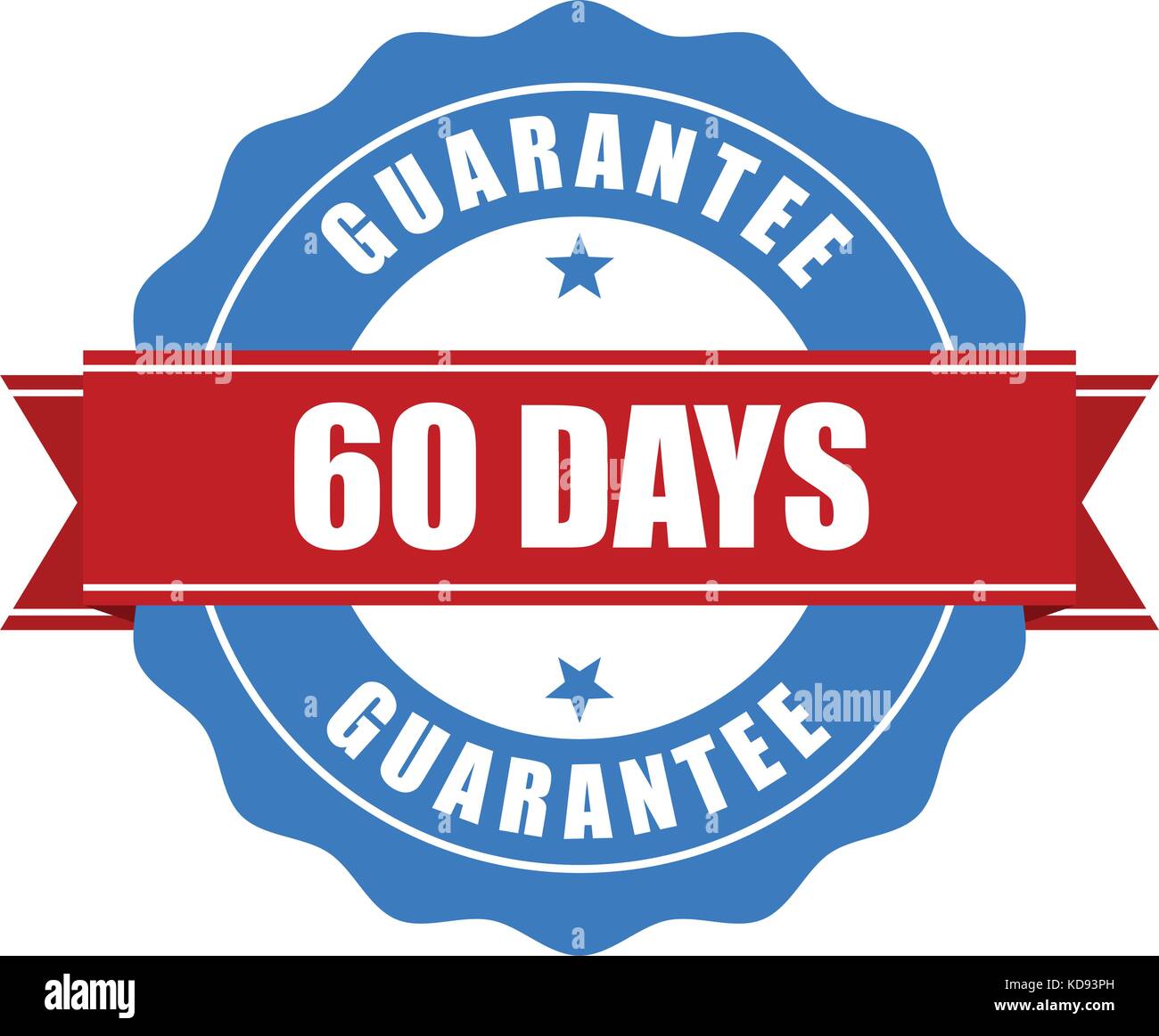 Timbre de garantie 60 jours garantie - sign Image Vectorielle Stock - Alamy