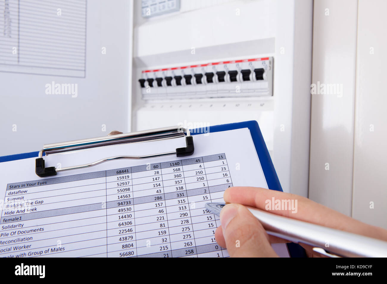 Tableau de distribution Banque de photographies et d’images à haute résolution - Alamy